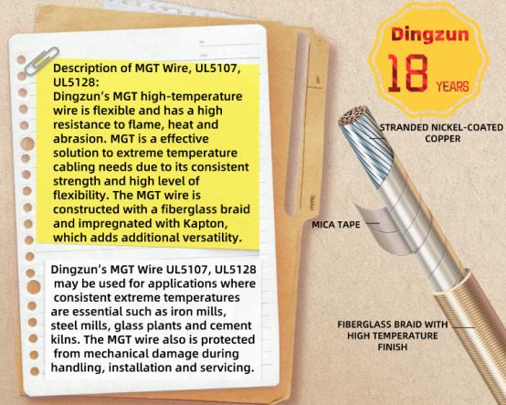 UL5335 Fire Resistance Mica Wrapped High Temperature Wire For ...