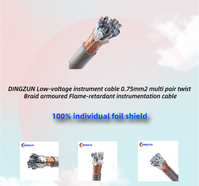 Instrumentation Fireproof Electrical Cable High Temperature